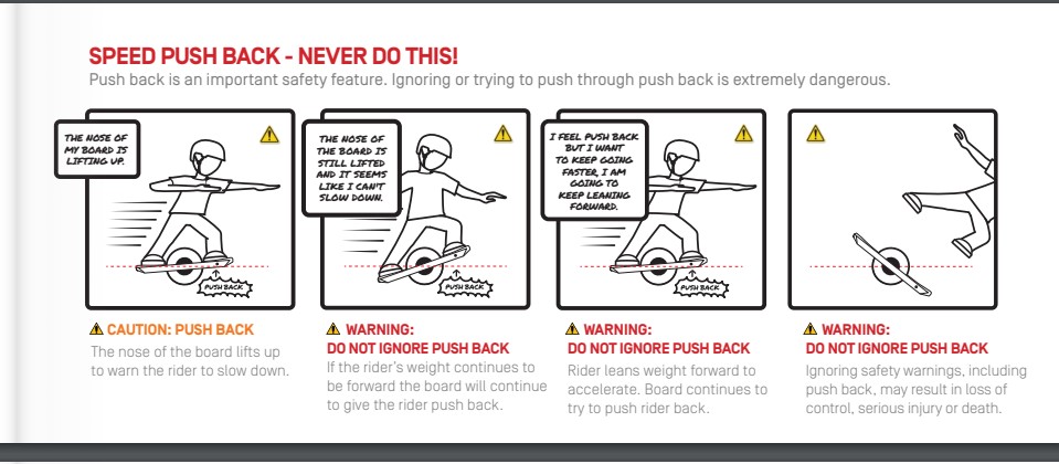 Nosedive during top speed attempt : r/onewheel